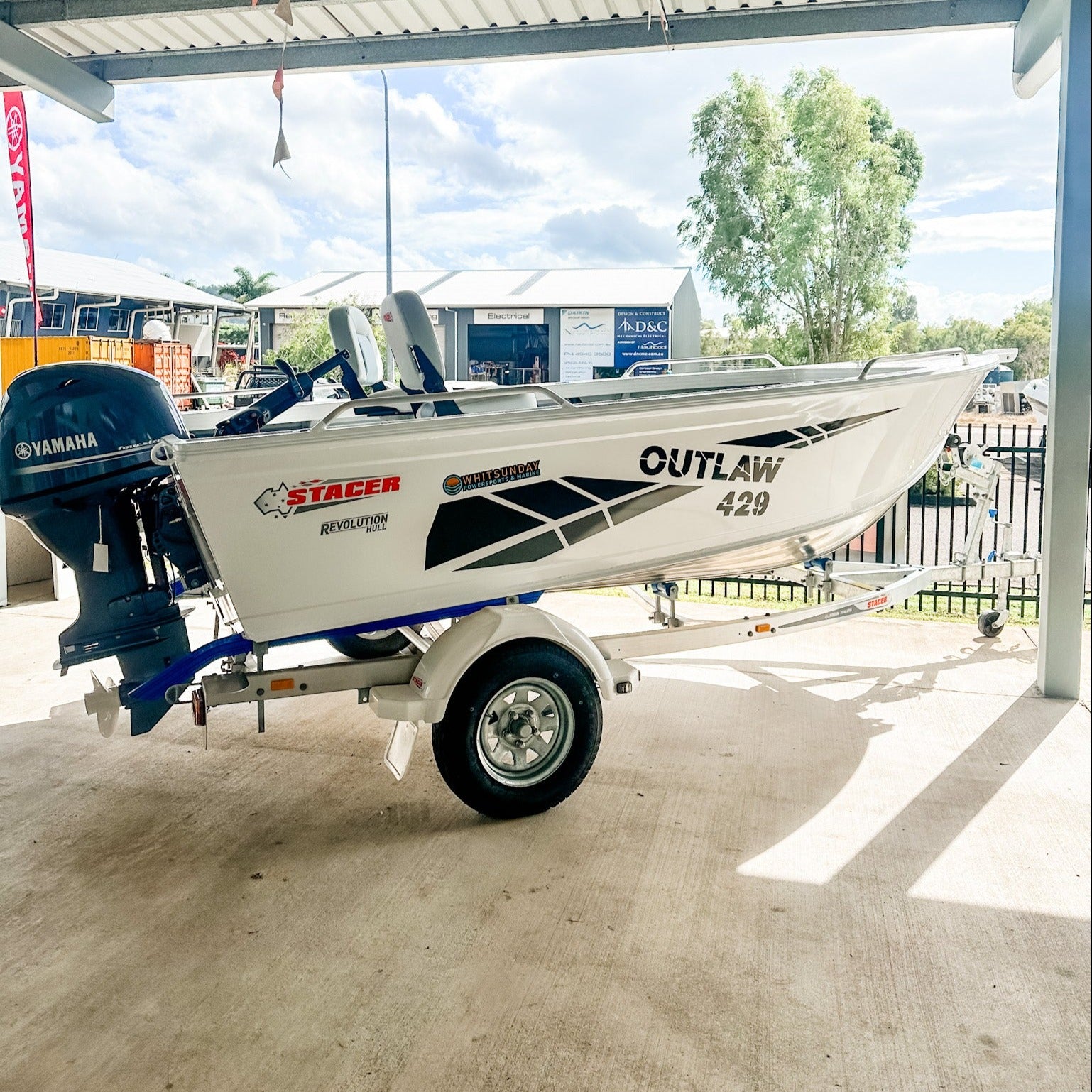 Stacer Outlaw 429 Tiller – Whitsunday Powersports and Marine